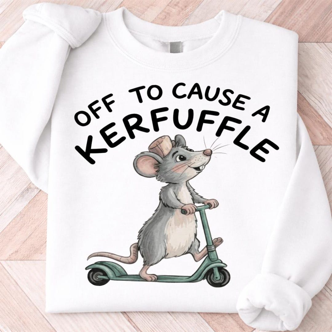 Off to Cause A Kerfuffle PNG, Funny Mouse Scooter Shirt, Opossum ...