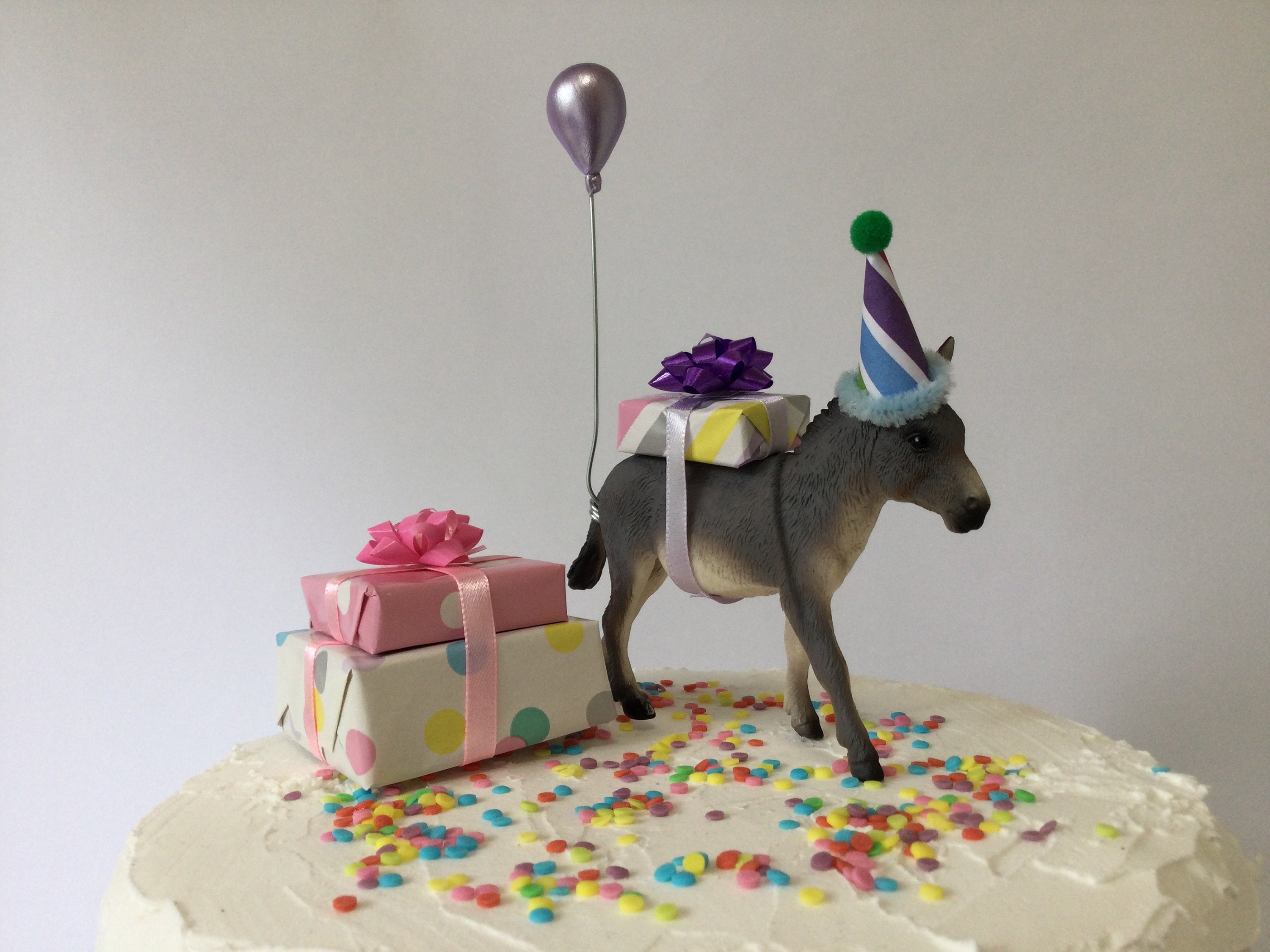 Donkey Cake Topper Party Animal Cake Decoration Birthday Cake - Etsy