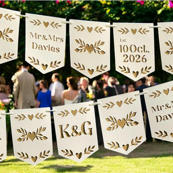 Wedding Bunting - Etsy UK