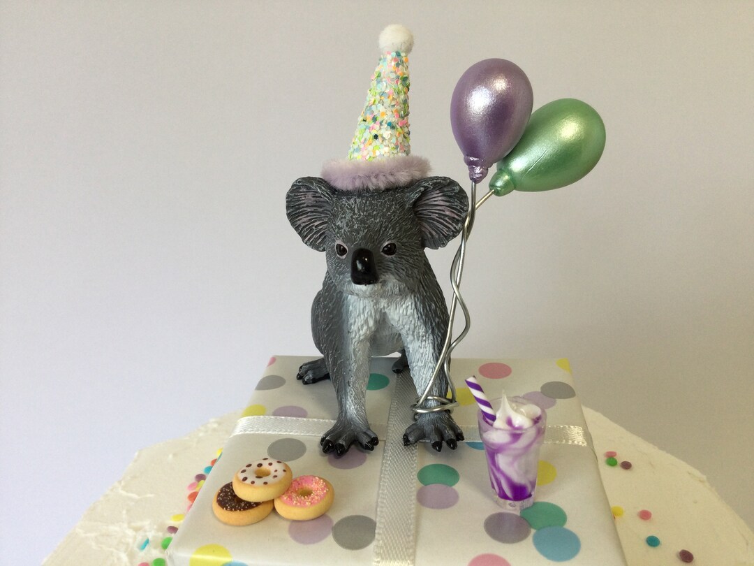 Koala Bear Cake Topper: Party Animal Birthday Decoration - Etsy UK