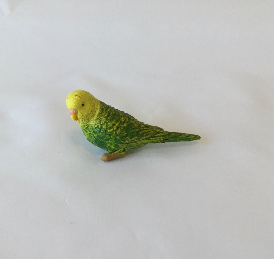 Parakeet Budgerigar Miniature Plastic Animal Figure - Etsy