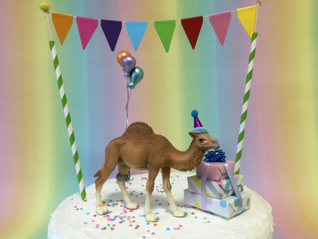 Camel Birthday Cake Topper: Party Animal Decoration - Etsy