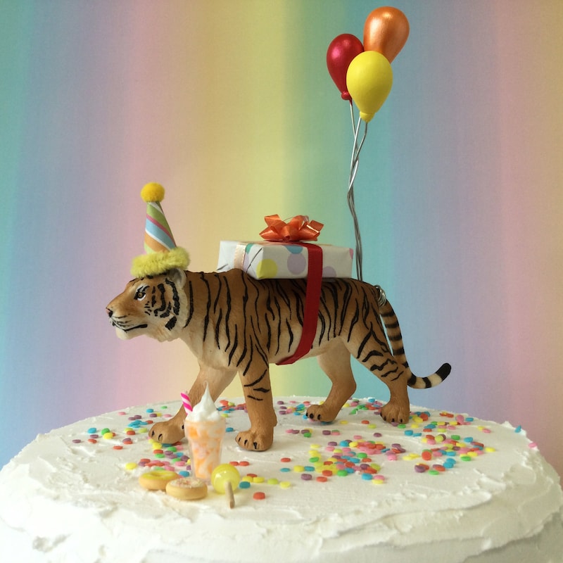 Tiger Cake Topper - Etsy UK