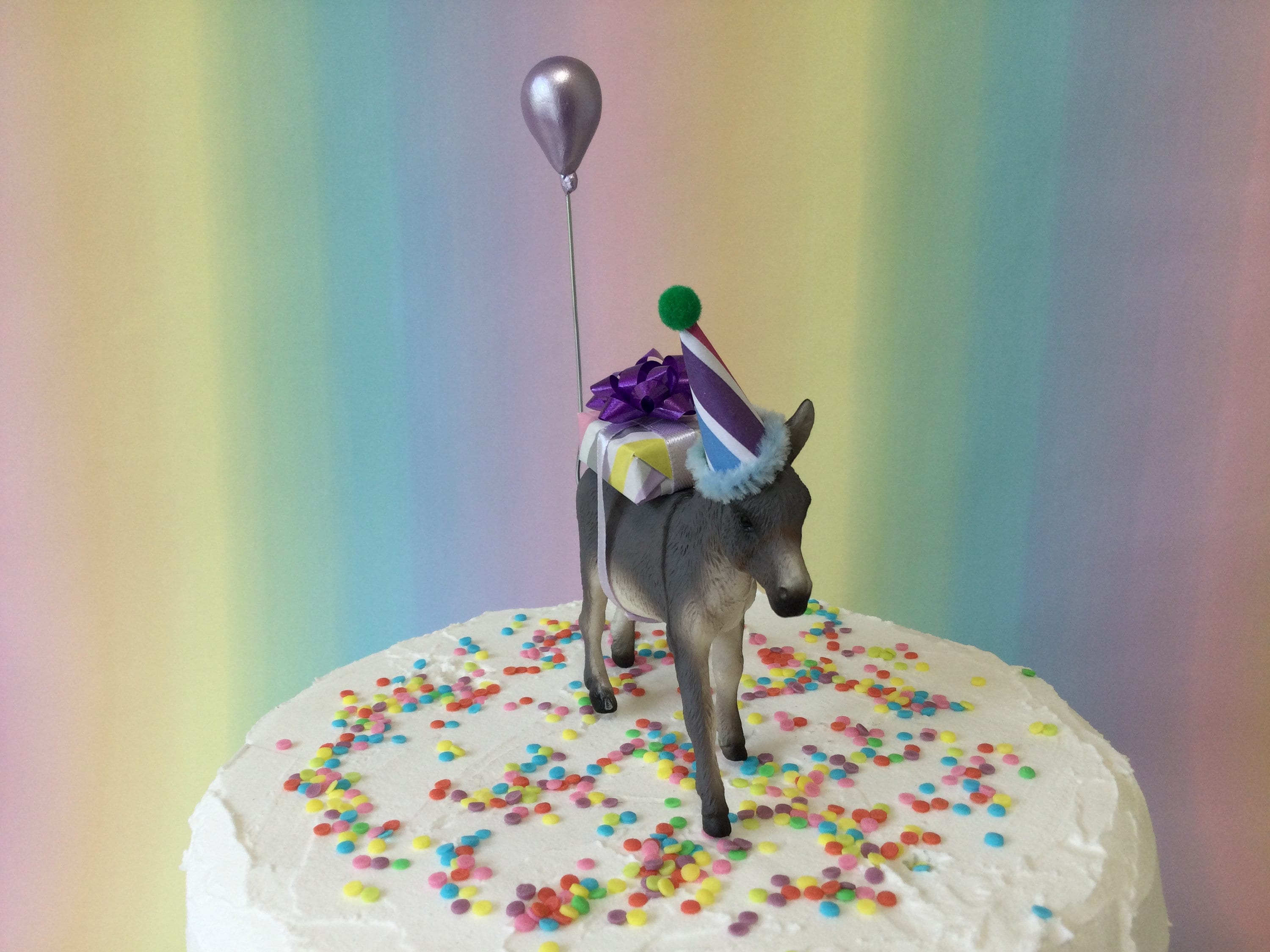 Donkey Cake Topper Party Animal Cake Decoration Birthday Cake - Etsy