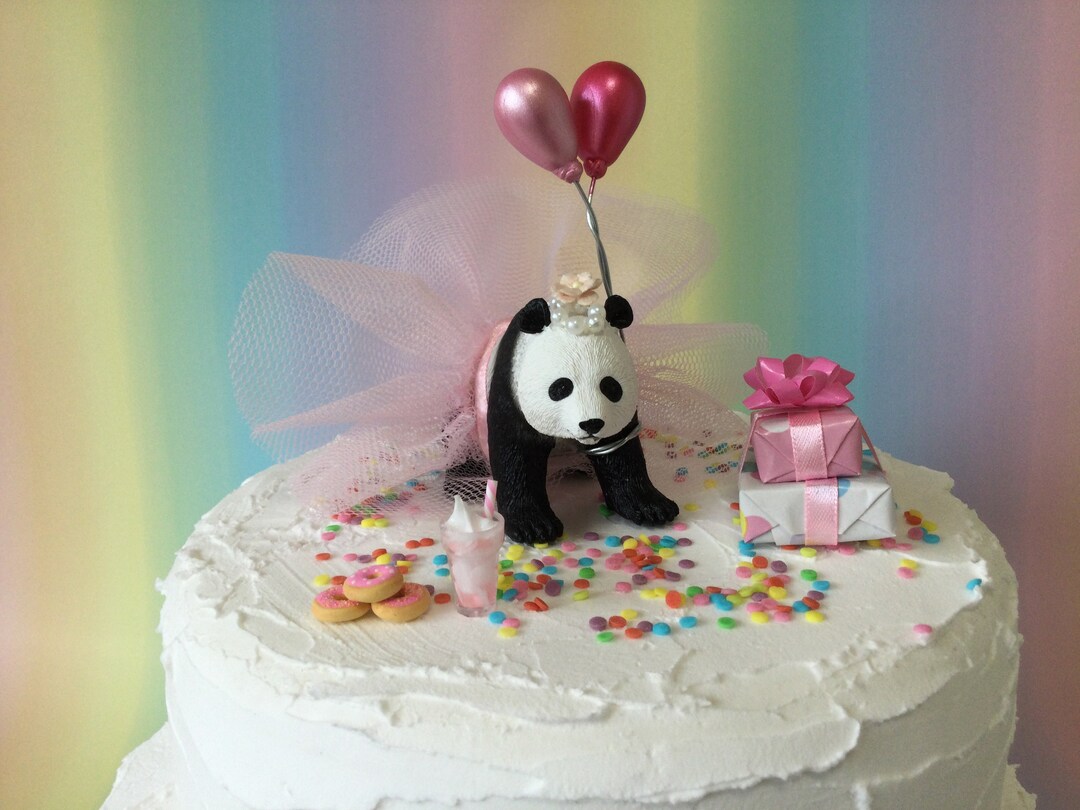 Panda Cake Topper Party Animal Cake Decoration Birthday Cake Topper ...