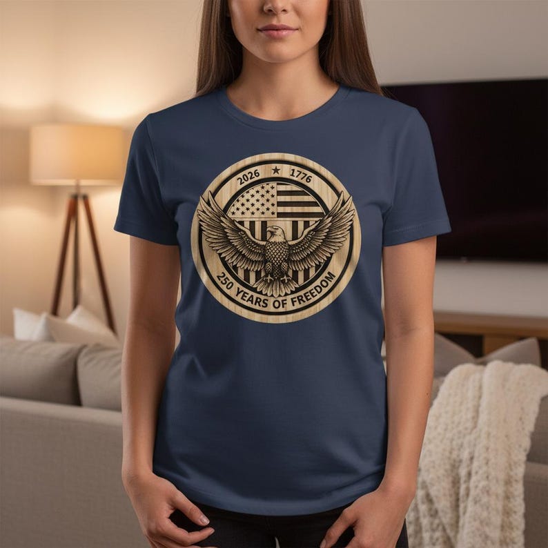 USA 250th Anniversary Ornament SVG File, Patriotic Eagle Laser Cut ...