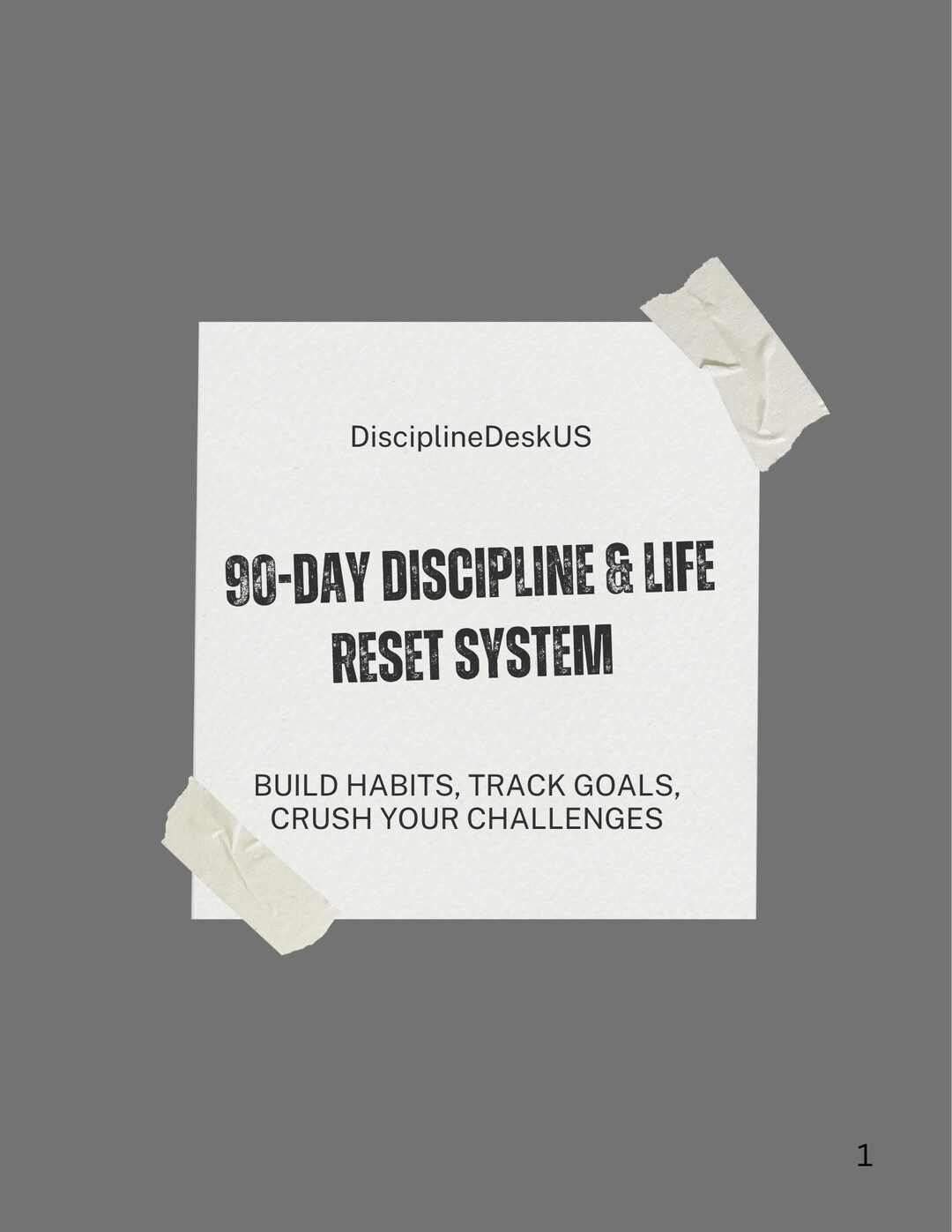 90-day Discipline and Life Reset | Printable Habit Tracker | Goal ...
