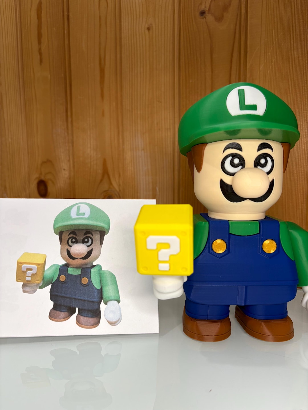 3D Printed Luigi Block Figure | DIY Video Game Character Assembly Toy ...
