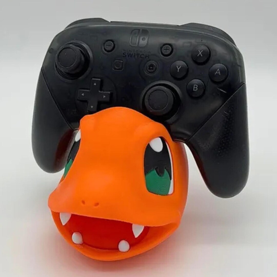 3D Printed Charmander Controller Holder | Game Room Decor - Etsy
