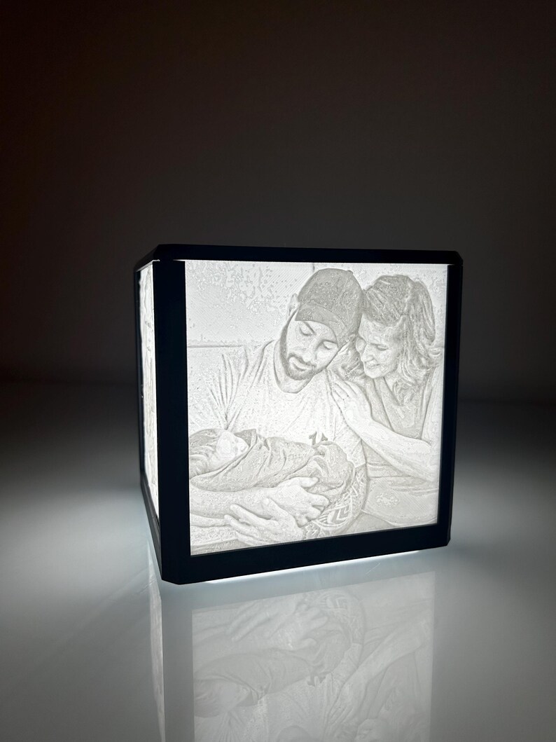 Custom Photo Light Box | Personalized Keepsake Lamp, 5 Photos ...