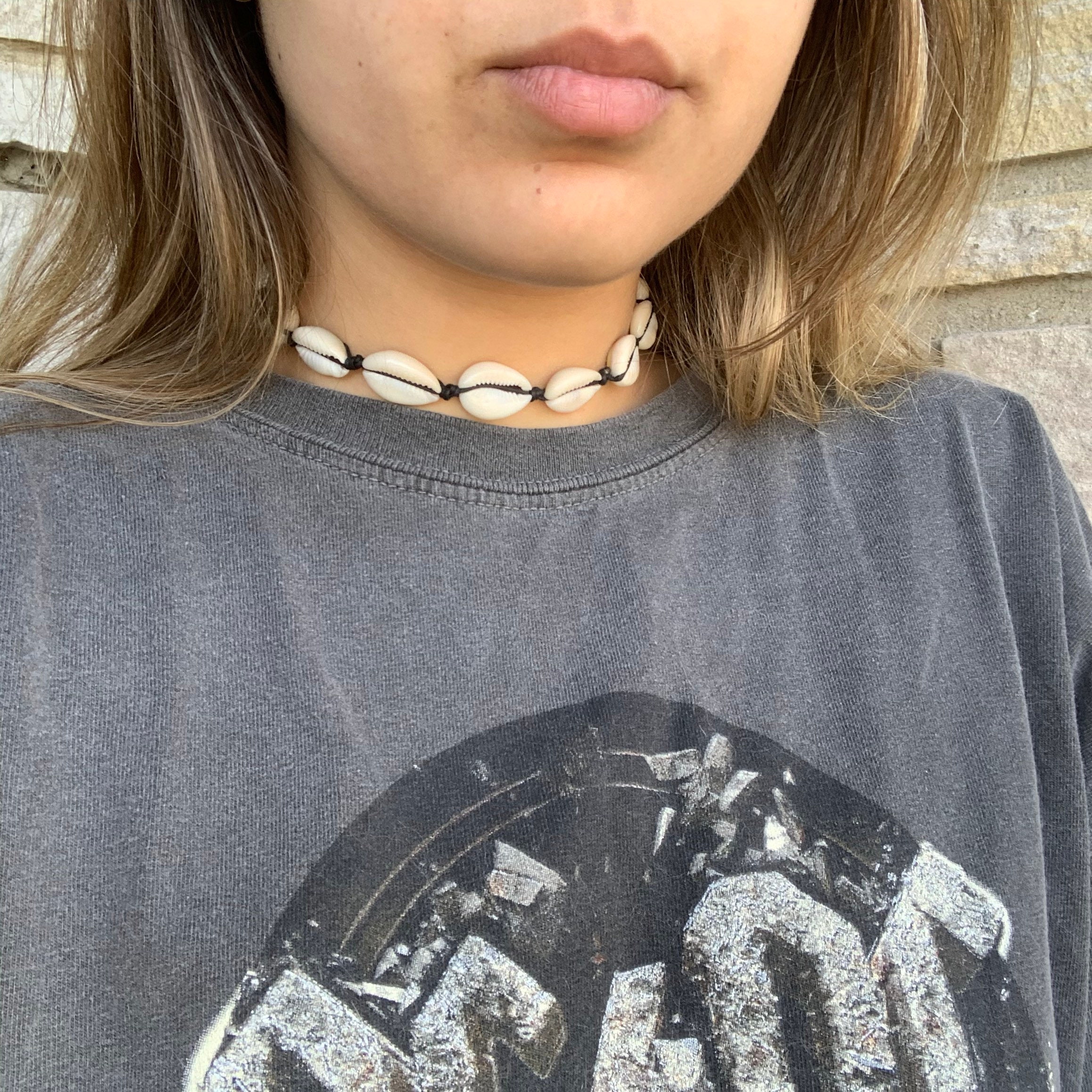 Seashell Choker Necklace, Shell Necklace, Beach Necklace, Shell Choker ...