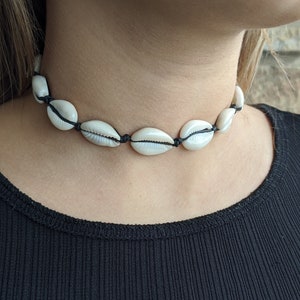 Seashell Choker Necklace, Shell Necklace, Beach Necklace, Shell Choker ...