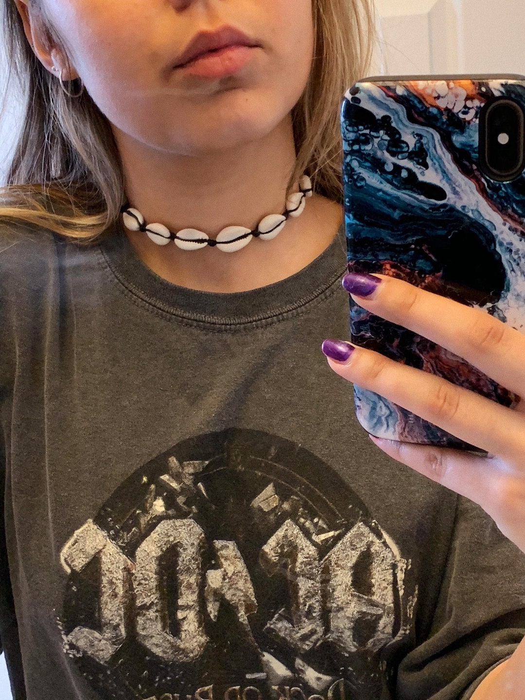 Seashell Choker Necklace, Shell Necklace, Beach Necklace, Shell Choker ...