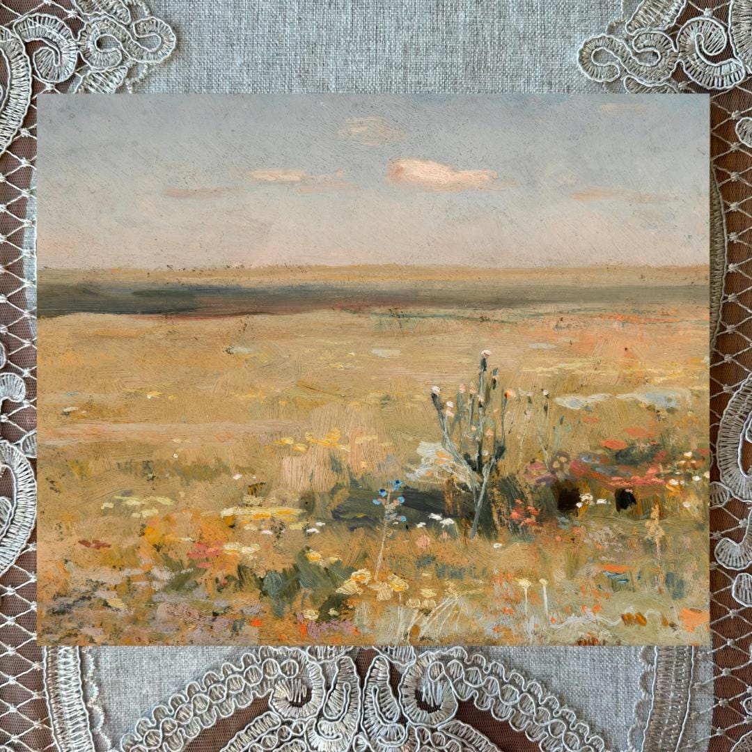 Jan Stanislawski Wildflowers Print, Textured Archival Paper Landscape ...