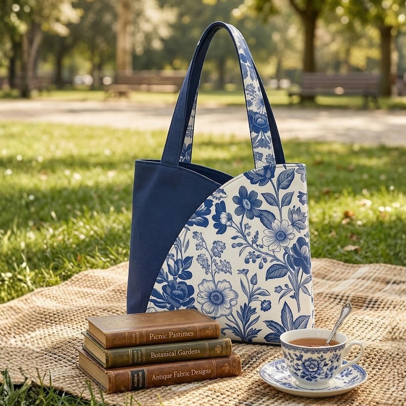 Tulip Tote Bag Sewing Pattern PDF | Beginner Friendly Tote Bag Tutorial ...