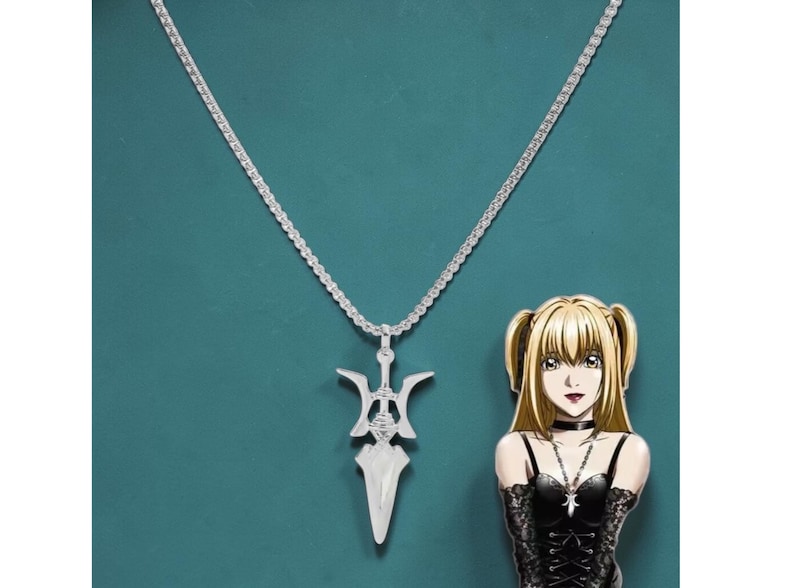 Misa Amane Necklace, Anime Halberd Pendant, Cosplay Necklace, Halloween ...