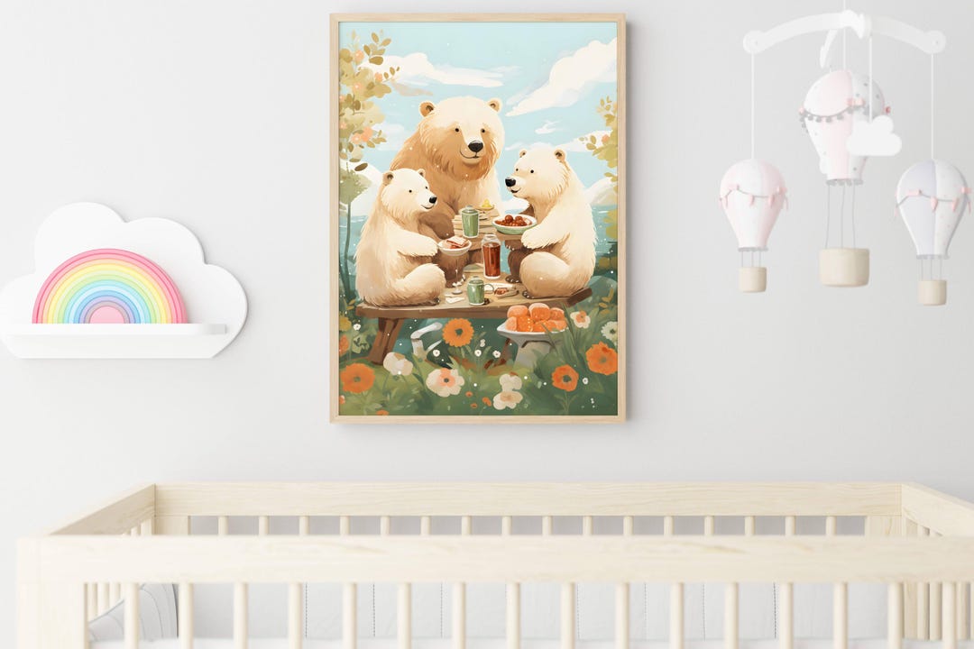 Set of 10 Children's Room Posters, Watercolor Animals and Poetic ...