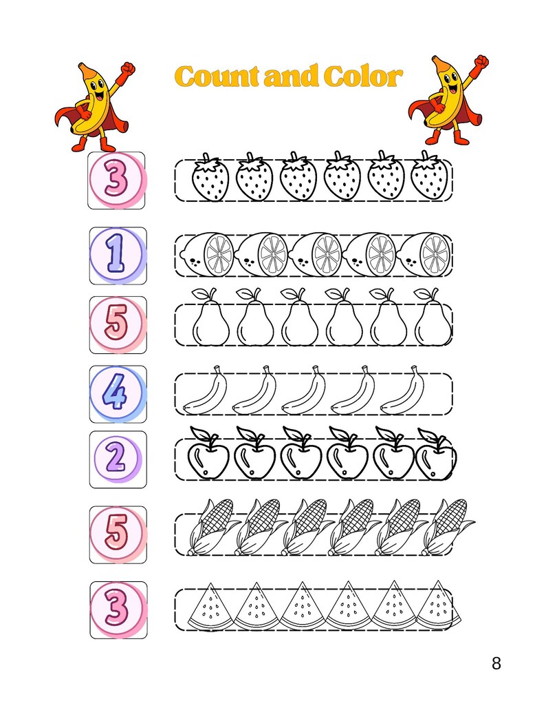 Numbers 1–5 Writing Practice Worksheets | Kindergarten & Early ...