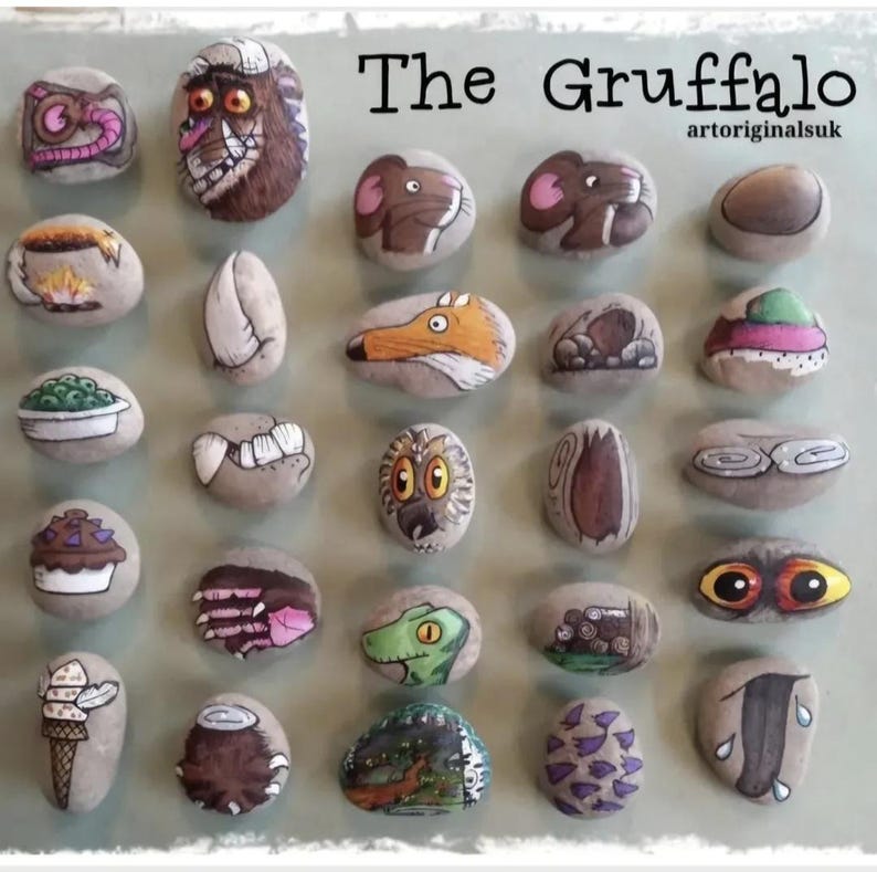 The Gruffalo Sensory Storystones - Etsy