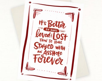 Break up card | Etsy