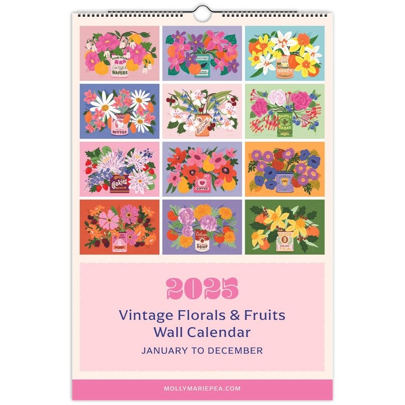 Vintage 2025 Calendar - Etsy