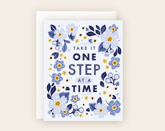 One Step at a Time Card - Etsy