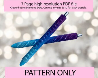 Rhinestone Fade Template - Etsy