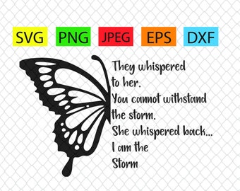 I am the storm svg | Etsy