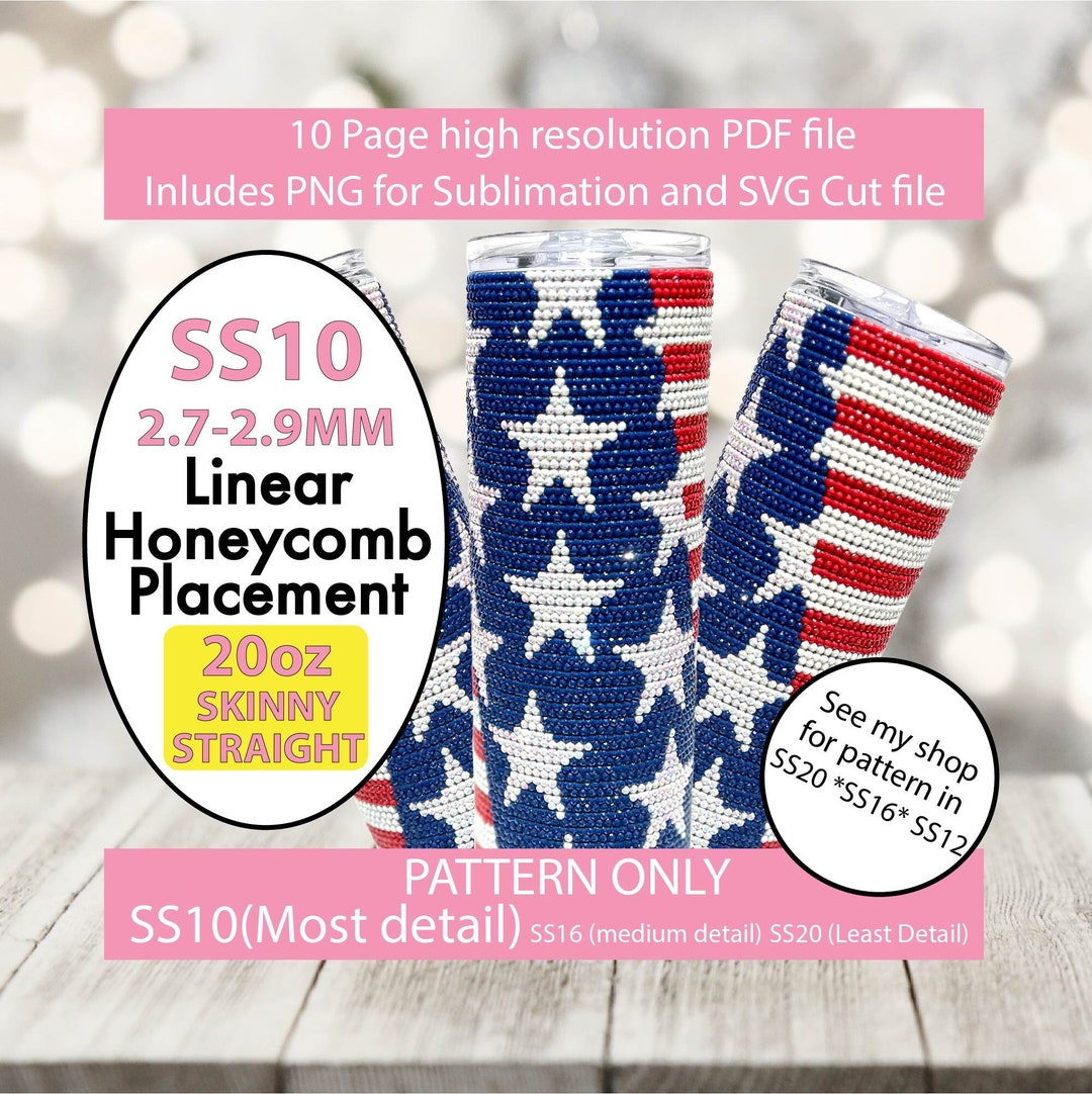 SS10 Stars Stripes Bling Tumbler,rhintestone Template,bling Graph ...