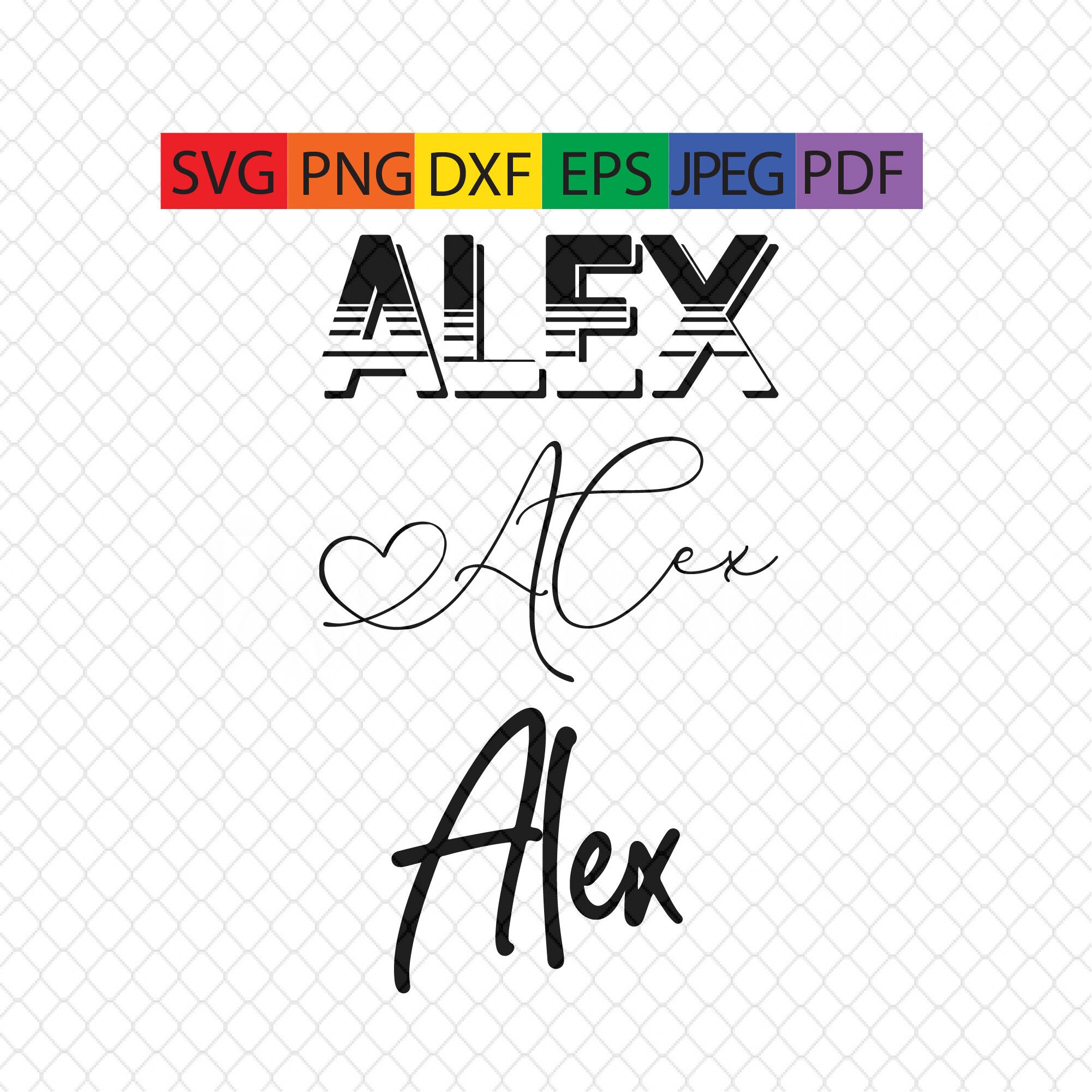 Alex Name Art