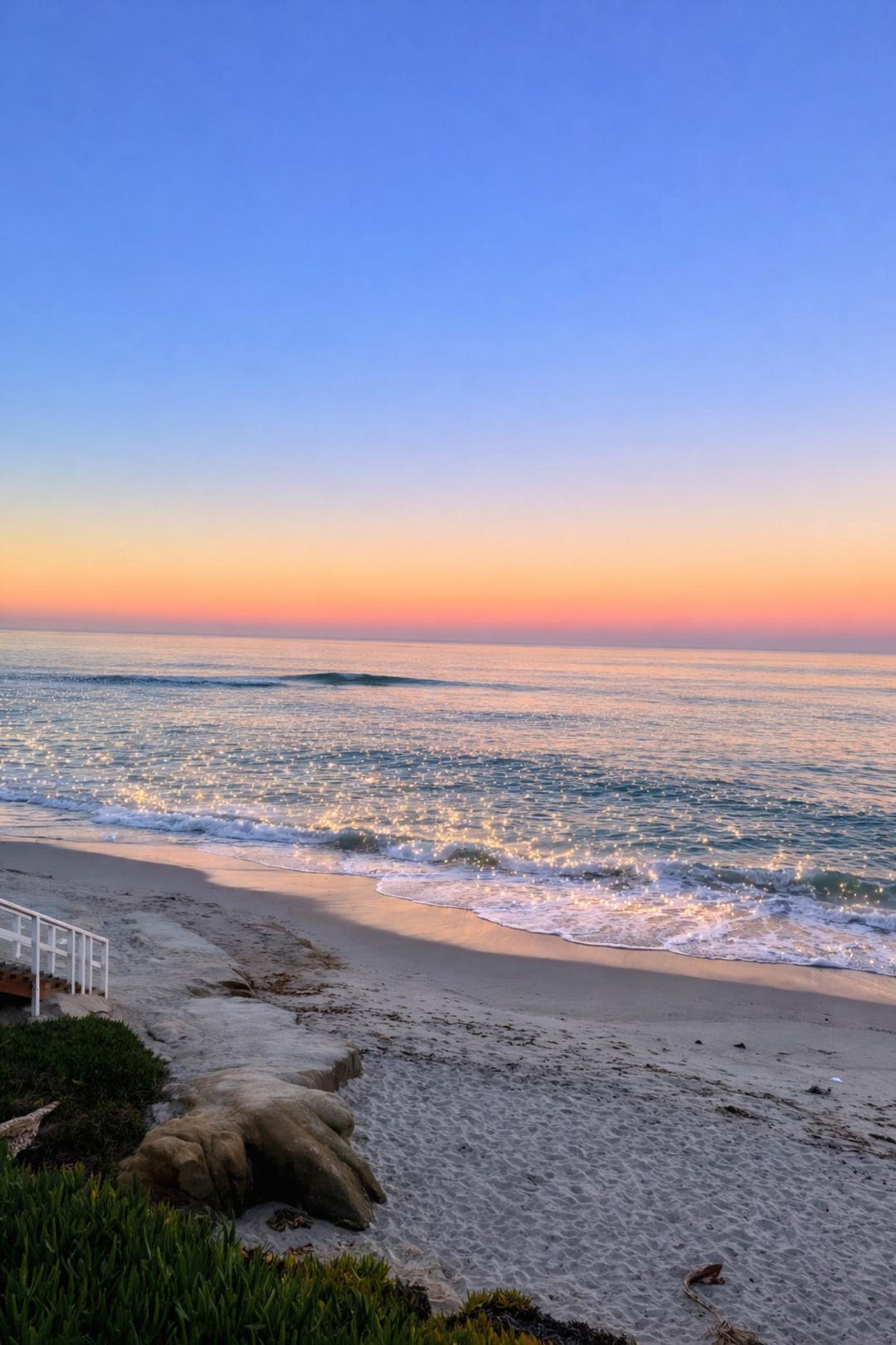 Soft Sparkling Ocean Digital Print - Pastel Sunset Beach Wall Art ...