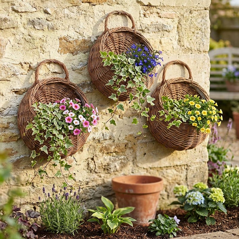 Large Rattan Plant Pot - Etsy