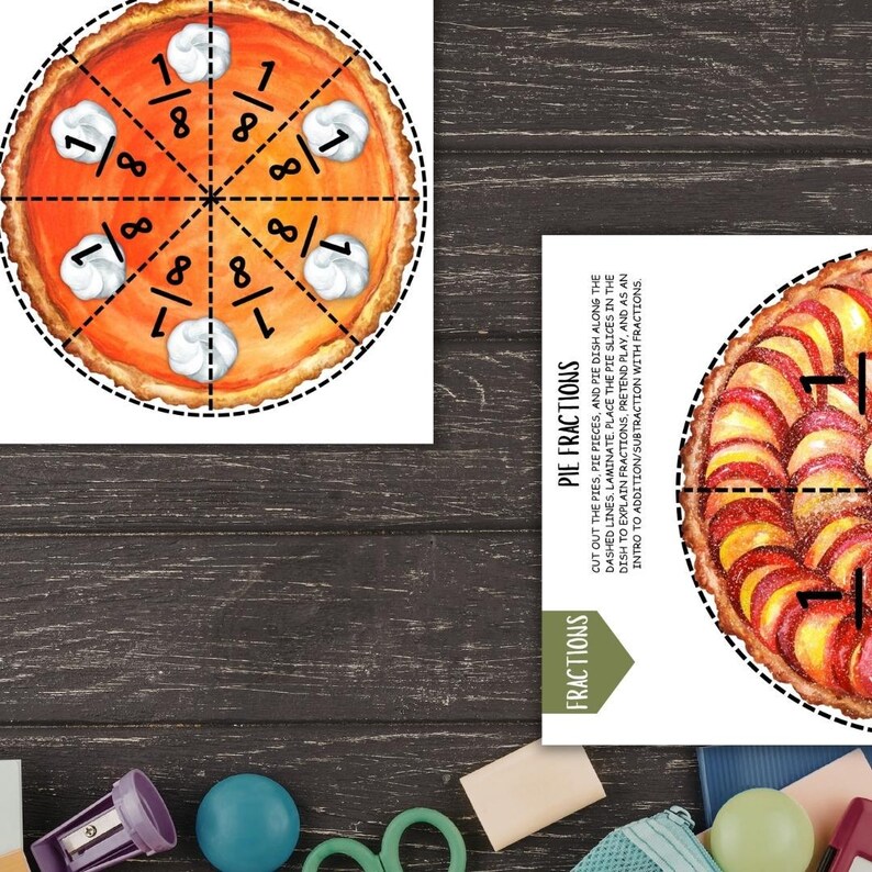 Pie Fractions Printable Worksheets | Introduction to Simple Fractions ...