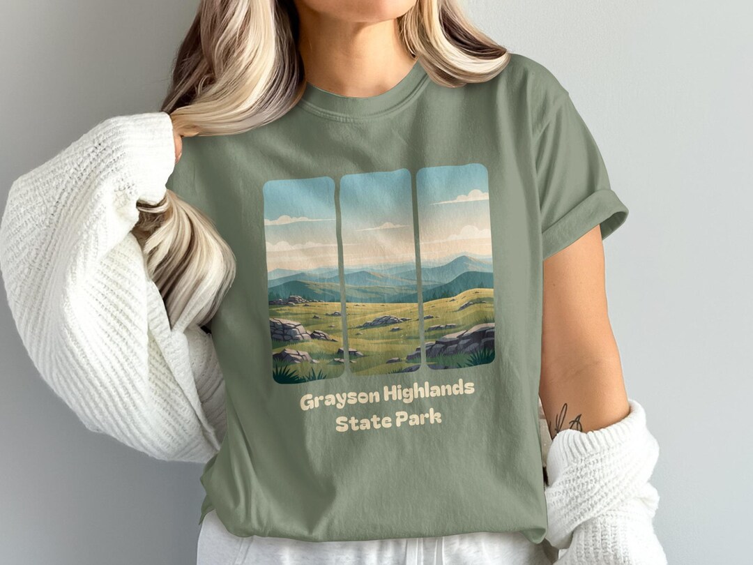 Grayson Highlands State Park T-shirt, Virginia Appalachian Landscape ...