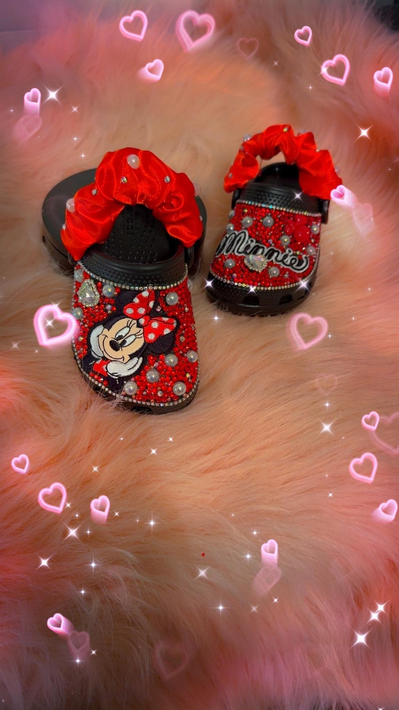 Custom Bedazzled Crocs - Personalized Rhinestone Crocs- Patch Crocs ...