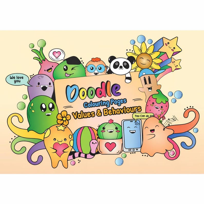 Values & Behaviors Coloring Pages – Fun Educational Kids Activity ...
