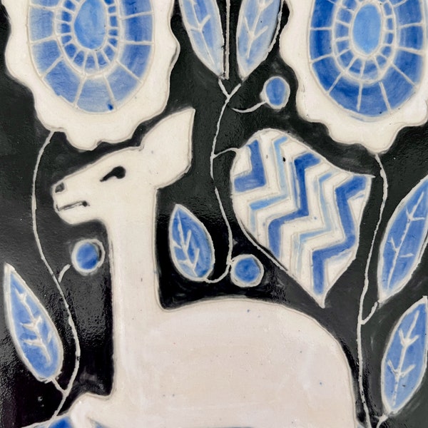 Sgraffito Tile - Etsy