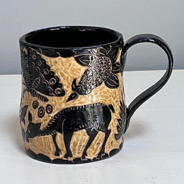 Sgraffito Mug - Etsy