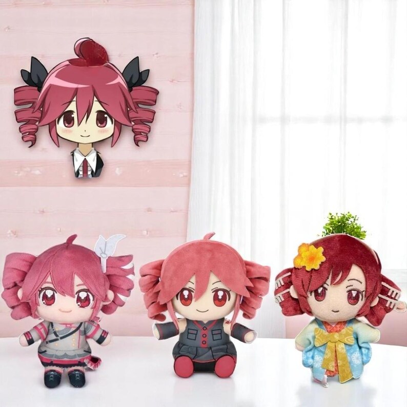 Kasane Teto Plush Dolls, Cute Vtuber Dress-up Plush, Puppets Toys for ...