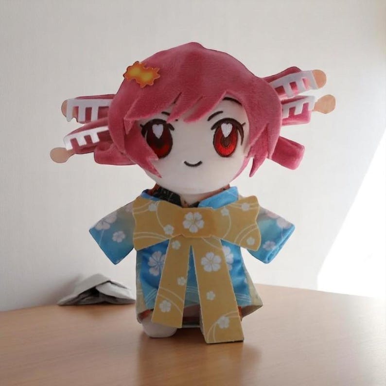 Kasane Teto Plush Dolls, Cute Vtuber Dress-up Plush, Puppets Toys for ...