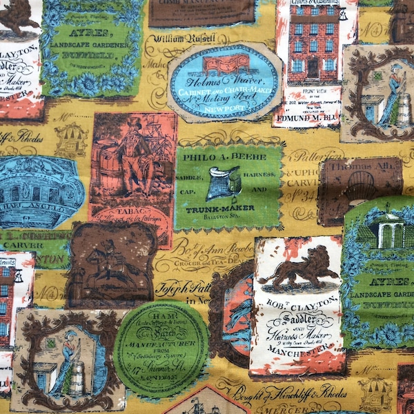 Colonial Style Fabric - Etsy