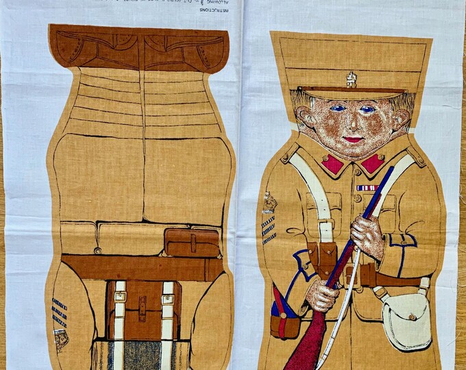 Vintage WWI English Soldier Cut & Sew Panel by Hulbert Fabrics ...