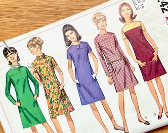 Simplicity 8878 1970s Pattern for Misses' Dress W/ Front - Etsy
