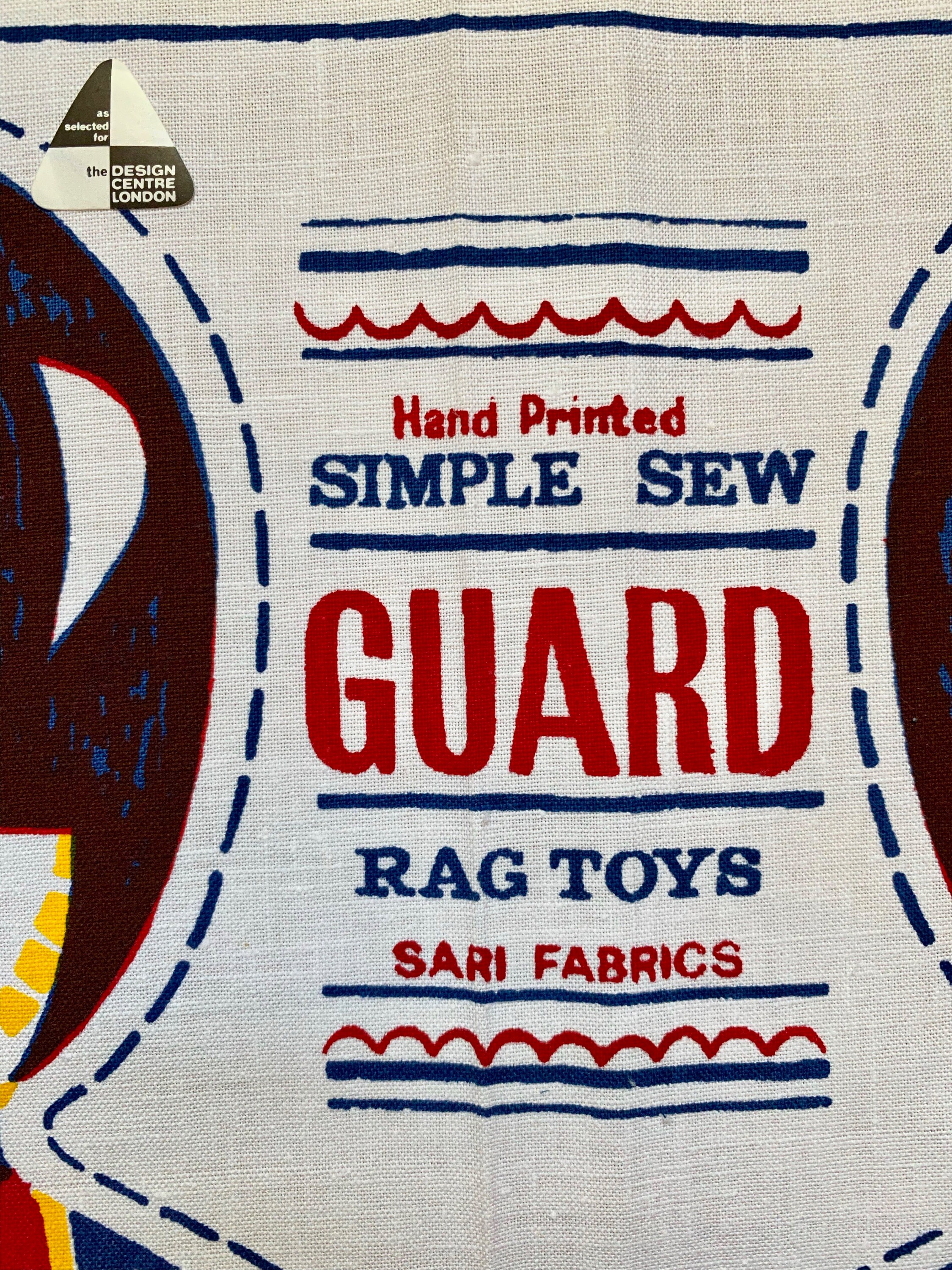 Vintage British Guard Rag Toy Cut & Sew Panel by Sari Fabrics, Hand ...