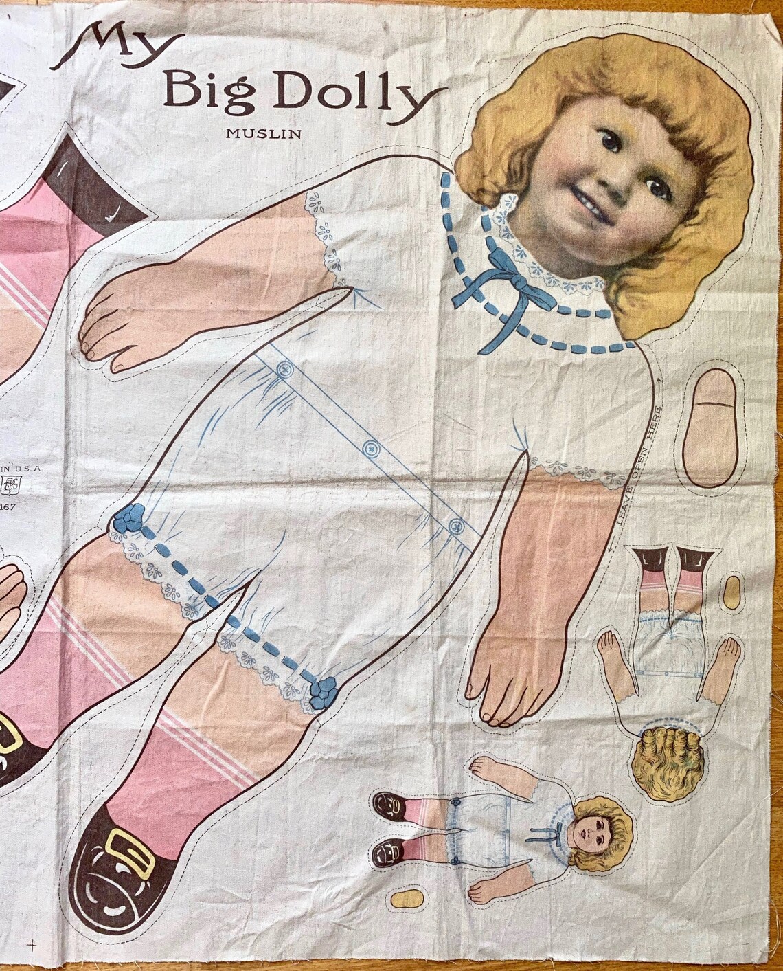 1915 My Big Dolly Cut & Sew Fabric Panel W/ Photorealistic - Etsy