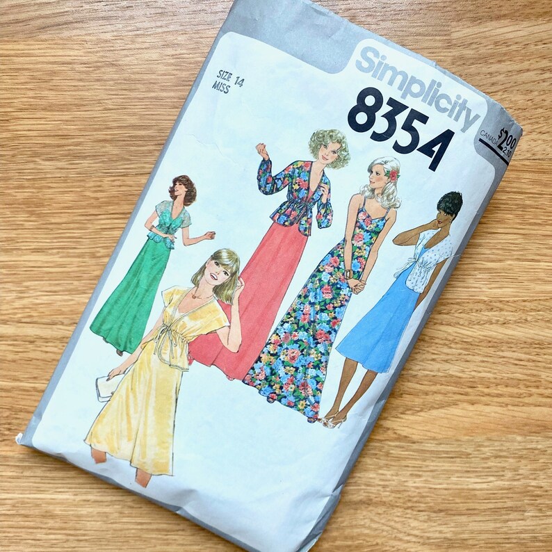 Simplicity 8354 1970s Pattern for Misses' Dress in 2 - Etsy