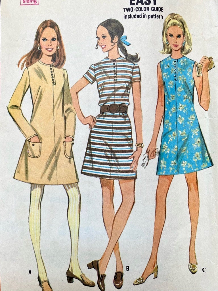 Mccall's 2148 1960s Pattern for Misses' Fitted Dress W/ Front Button ...