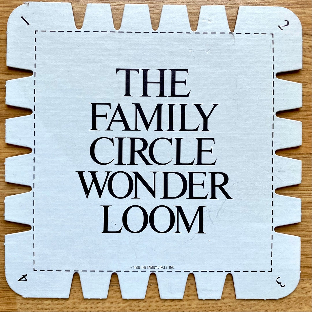 1980s Family Circle Wonder Loom, Vintage Easy Knit Weaving Cardboard Loom - Etsy