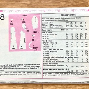 Simplicity 8878 1970s Pattern for Misses' Dress W/ Front Yoke - Size 16 ...