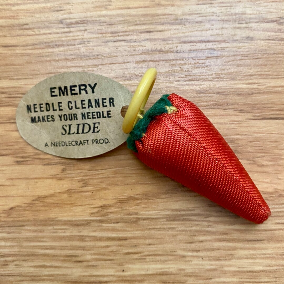 Vintage Strawberry Emery Needle Cleaner, A Needlecraft Prod., Mid ...